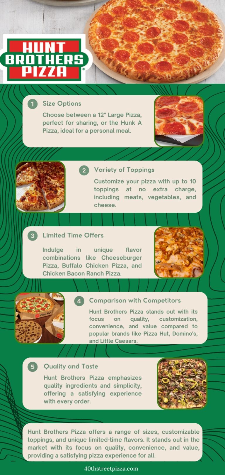Pizza Sizes at Hunt Brothers Pizza - Making the Right Choice Was Never ...